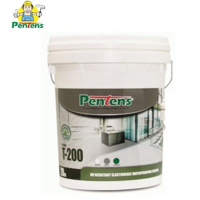 PENTENS FLESEAL T-200 UV Resistant Elastomeric Waterproofing Coating 20Kg | Lazada