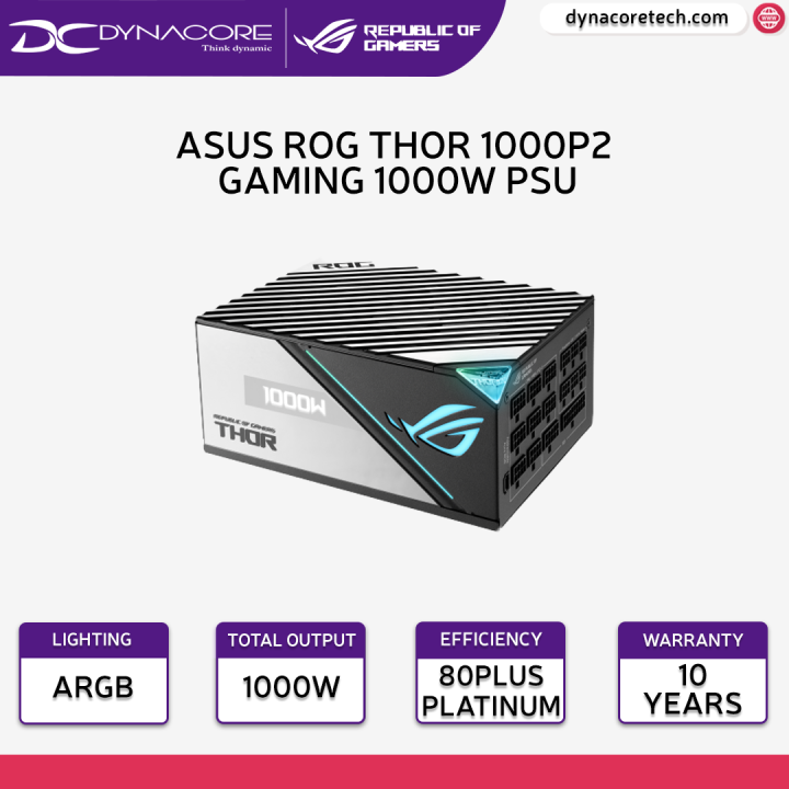 DYNACORE - ASUS ROG Thor ROG-THOR-1000P2-GAMING 1000 W ATX12V 80 PLUS ...