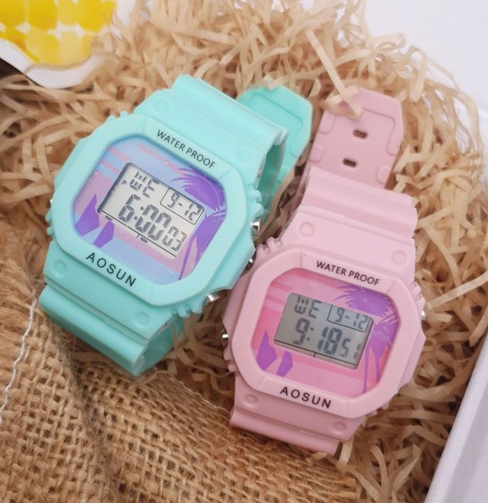 Marine Shop ต้อนรับ Summer กับ นาฬิกาแฟชั่น AOSUN แบรนด์แท้ ระบบดิจิตอล ...