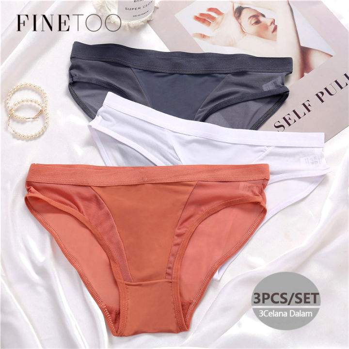 FINETOO 3ชิ้น/เซ็ตสตรีใหม่ชุดชั้นใน Breathable ชุดชั้นในหญิงสำหรับหญิง ...
