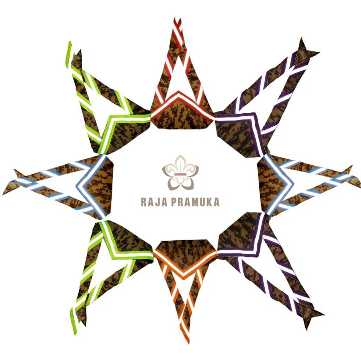 Scraf Loreng Pramuka Scarf Menyala | Lazada Indonesia