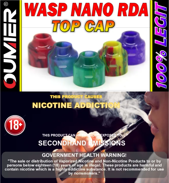 Oumier Wasp Nano RDA Resin Drip Tip Bell Cap | Lazada PH