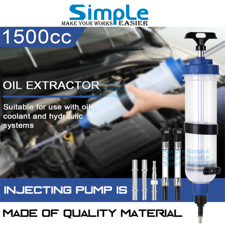 1.5L Oil Extraction Syringe, Oil Pump, Transmission Fluid Extractor ...