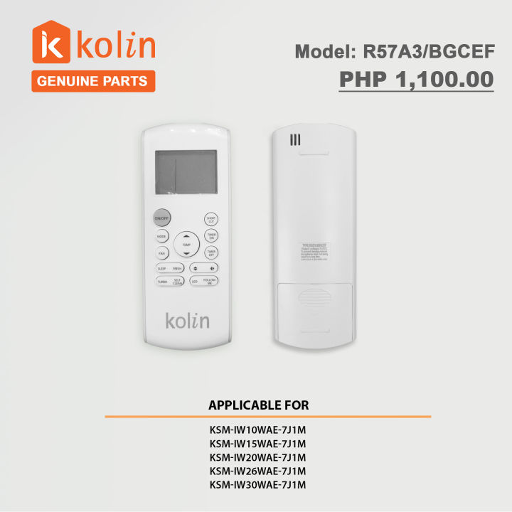 RG57A3-BGCEF KOLIN REMOTE CONTROL | Lazada PH