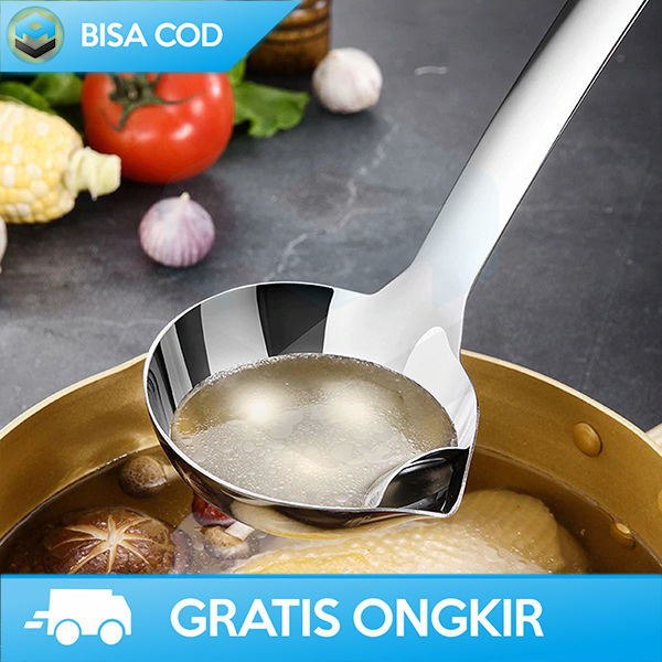 CENTONG SAYUR STAINLESS STEEL SENDOK SUP GAGANG ERGONOMIS SPOON SOUP ...
