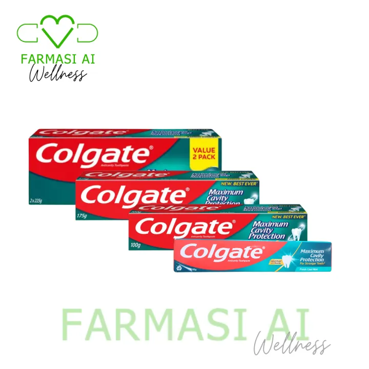 Colgate Maximum Cavity Protection Toothpaste (Fresh Cool Mint) 50g ...