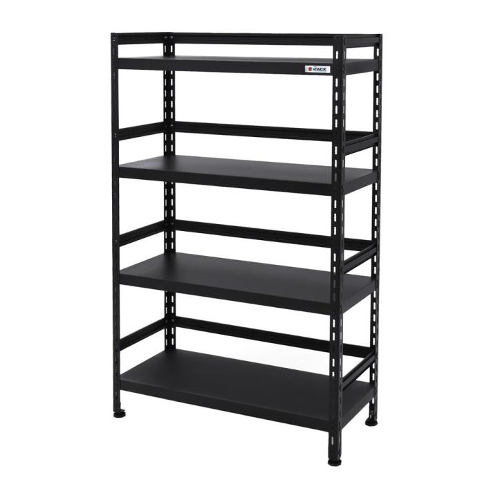 [ จัดส่งพร้อมประกอบ ] HomePro ชั้นวางของ 4 ชั้น FURDINI HOMER 100 ซม. สีดำ แบรนด์ FURDINI ...