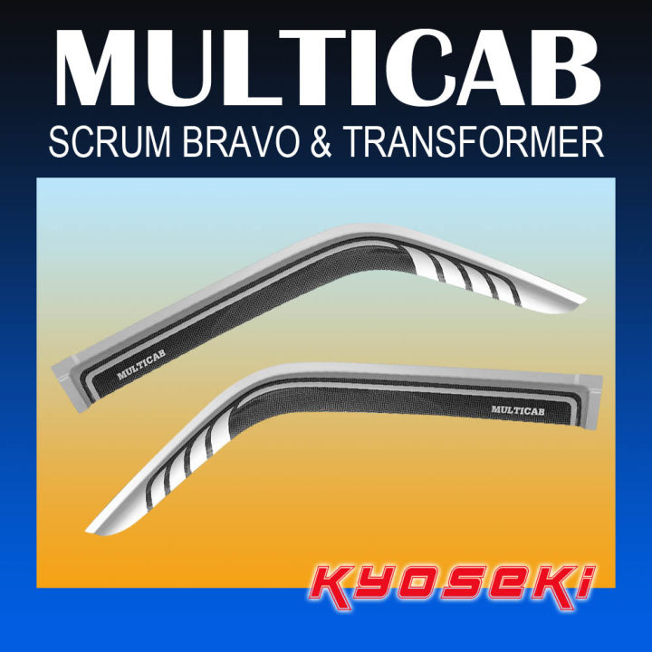 Suzuki Multicab Bravo Scrum Transformer ( Blacknet ) Rain Guard Window ...