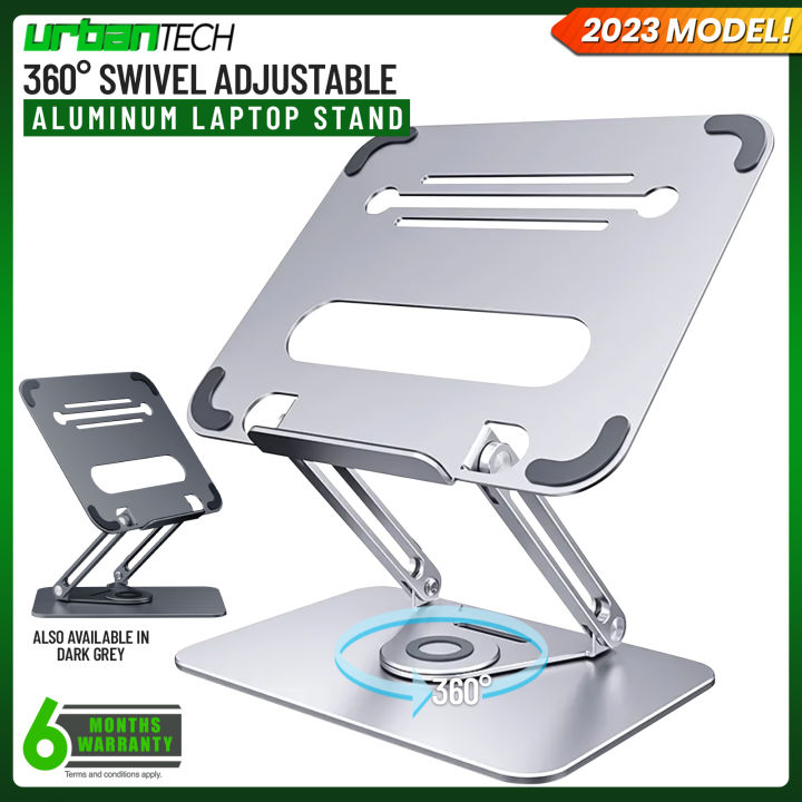Full Motion Swivel Aluminum Laptop Stand Multi-Angle Laptop Stand 360 ...