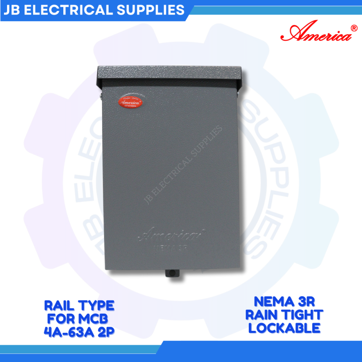 America Nema 3R Rain Tight Lockable Rail Type for MCB | Lazada PH