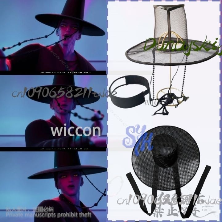 Korea Big Top Hat Black DIY Hair Accessores High Quality Saja Boys ...