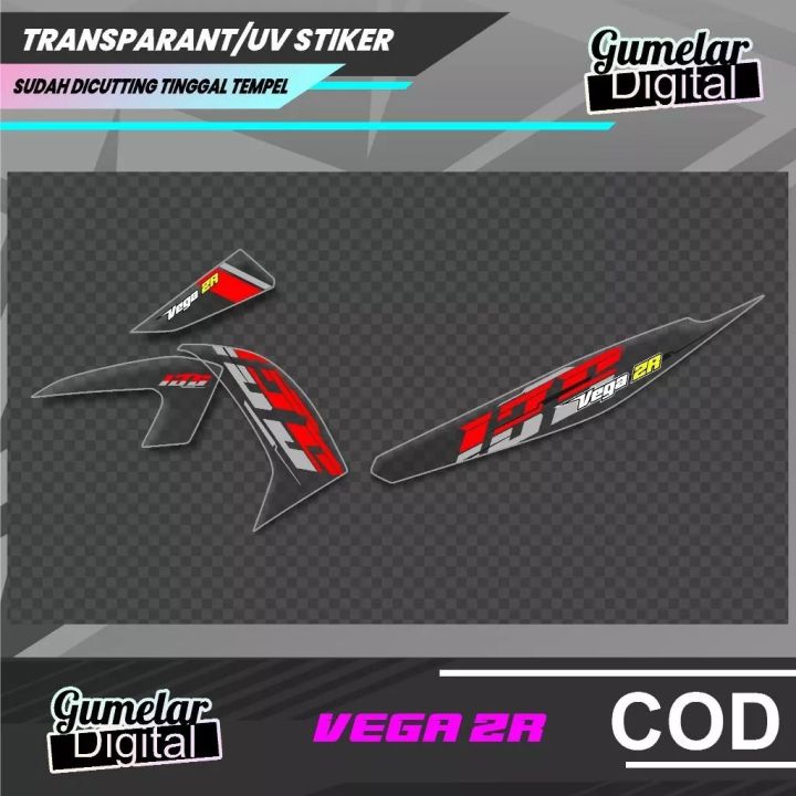 (Bisa COD) Striping Transparan Vega ZR 115 Lis Vietnam Style - Stiker ...