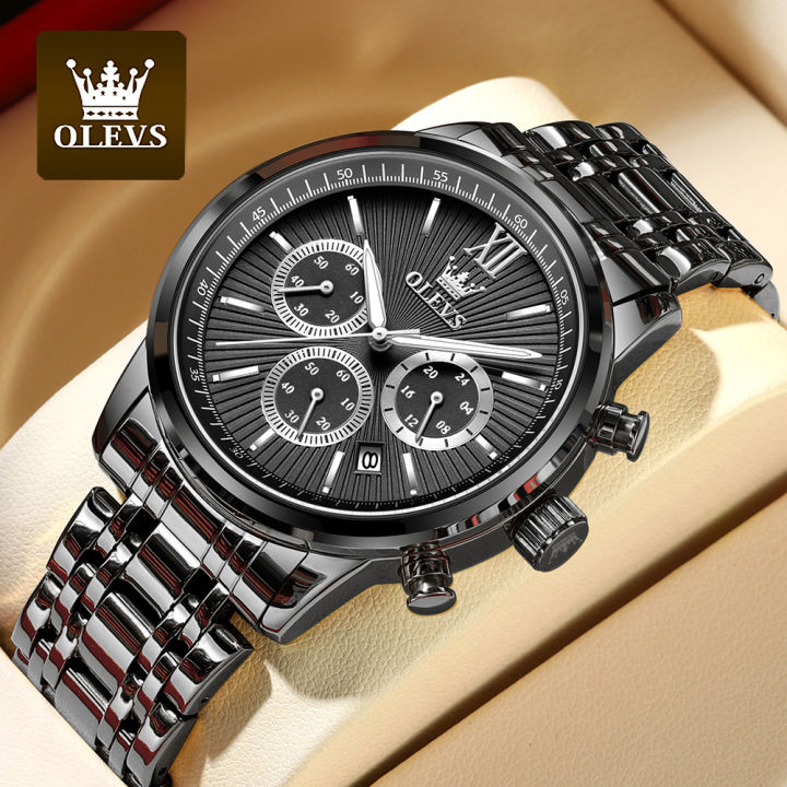 OLVES Watches For Men Original 2023 New Waterproof Luminous Calendar ...