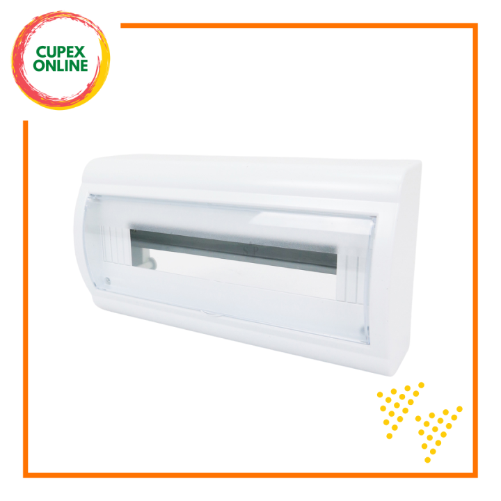 PVCLINK MCB Distribution Box 12 / 16 Ways (Transparent Door) | Lazada