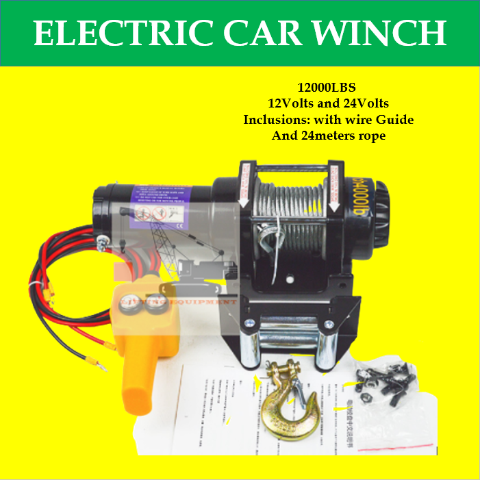 MAGO 12000LBS 12V/ 24V ROAD PORTABLE VEHICLE-MOUNTED ELECTRIC CAR WINCH ...