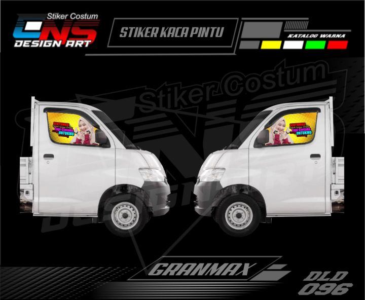 Stiker Kaca Pintu Depan One Way Daihatsu Granmax Pick Up Sticker Cewek ...