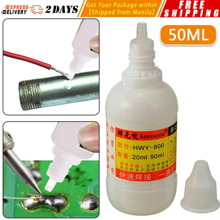 New Stainless Steel Liquid Flux Welding Solder Non-toxic Copper HWY-800 ...