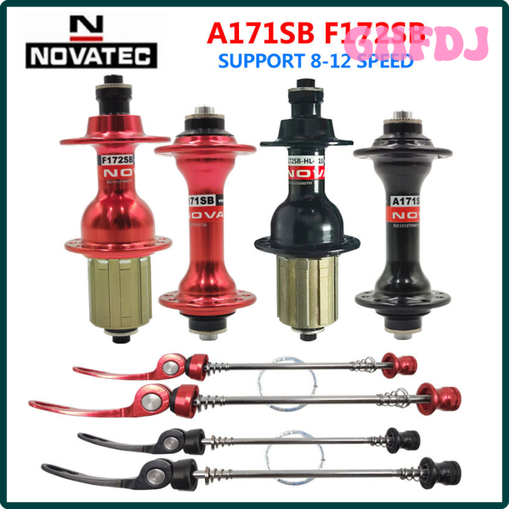 GHFDJ Novatec A171SB ดุมจักรยาน/F172SB จักรยานเสือหมอบ4ฮับตลับลูกปืน ...