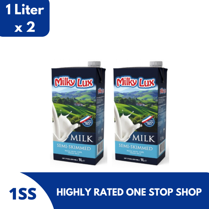 Milky Lux Semi-Skimmed Milk, 1Liter set of 2 | Lazada PH