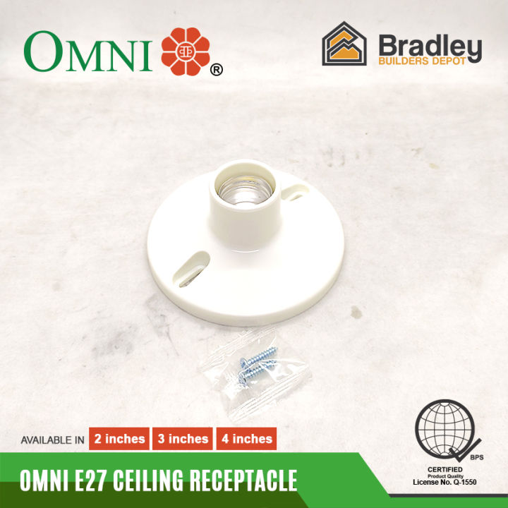 Omni E27 Ceiling Receptacle | Lazada PH