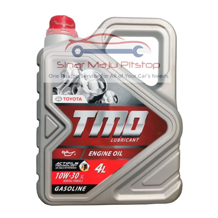 Toyota Motor Oil TMO Lubricant SAE 10W-30 SL Original - Pelumas Oli ...