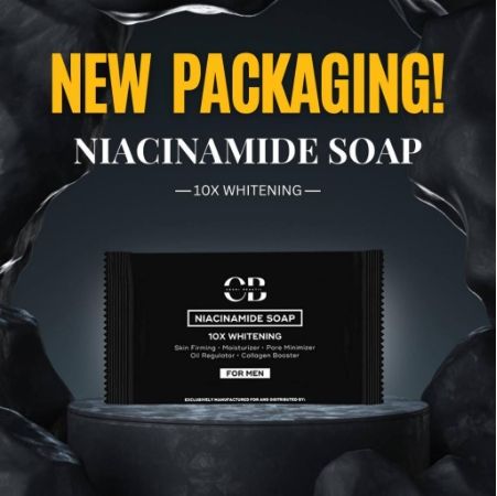 CB NIACINAMIDE SOAP WITH 10X WHITENING FOR MEN All Skin Types Fragrance ...