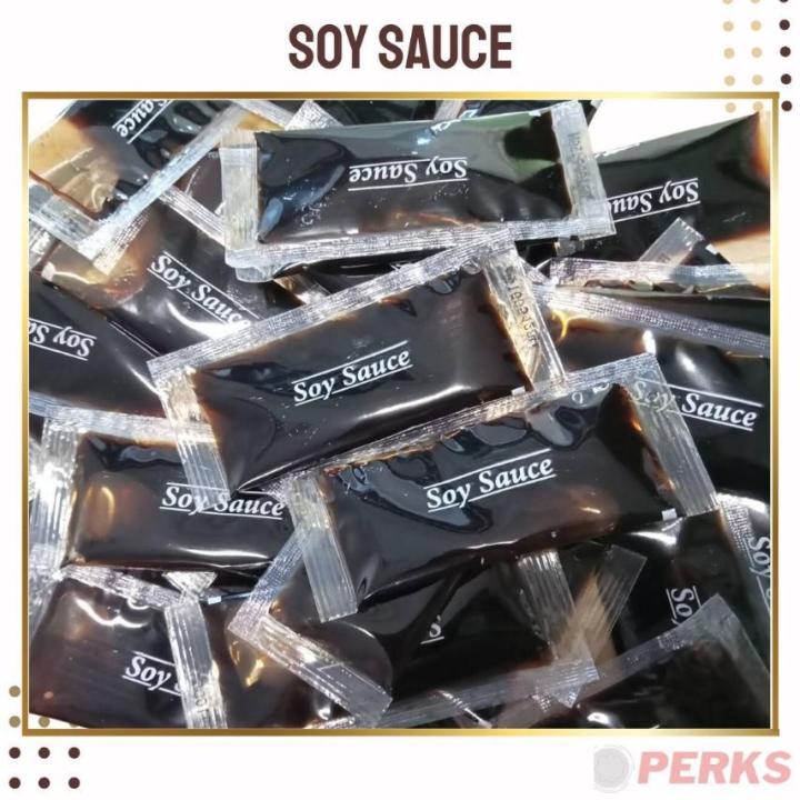 Condiments SOY SAUCE in sachet 100pcs + | Lazada PH
