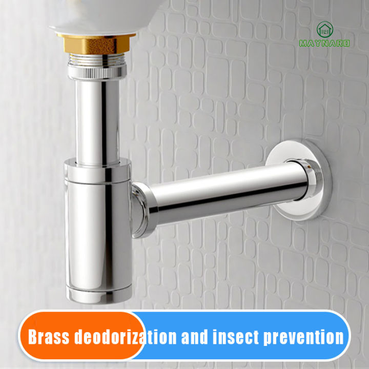 P Trap Drain Kit for Bathroom Basin Sink, Copper | Lazada Singapore
