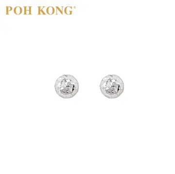 Poh kong white gold earrings store
