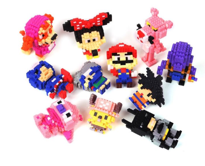 Mainan Edukasi Susun Balok Brick Micro Block DIY Edukatif Toys Karakter ...
