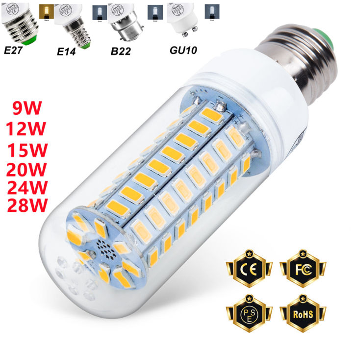E27 Led Lamp 220V E14 Corn Lamp 9W 12W 15W 20W 24W 28W GU10 Lampada Led Bulb Light Chandelier ...