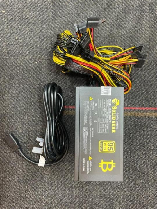 Solid Gear SDGR-2000ETH 2000W 95+Plus Gold Rated PSU Power Supply Unit ...