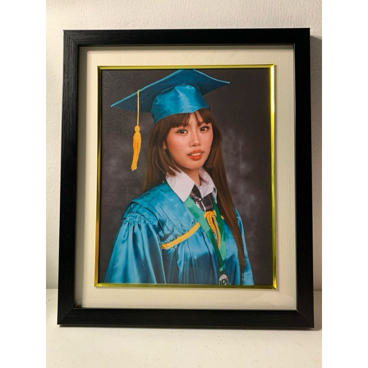 10x12 Glass Frame for 8x10 (8R) Graduation Toga Photo Picture Frame ...