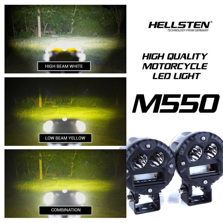 UNIVERSAL MOTORCYCLE AUX LIGHT | M550 MODEL | HELLSTEN | Lazada PH