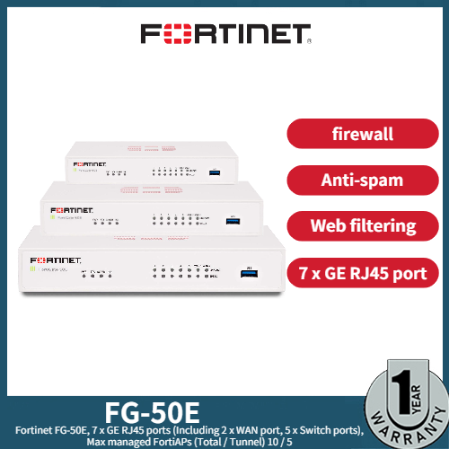 FG-50E - Fortinet NGFW Entry-level Series FortiGate 50E Fortinet FG-50E ...
