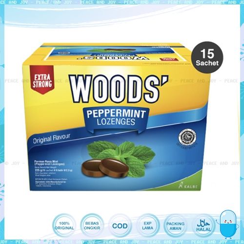 PERMEN WOODS LOZENGES MINT ORIGINAL DUS ISI 15 SACHET | Lazada Indonesia