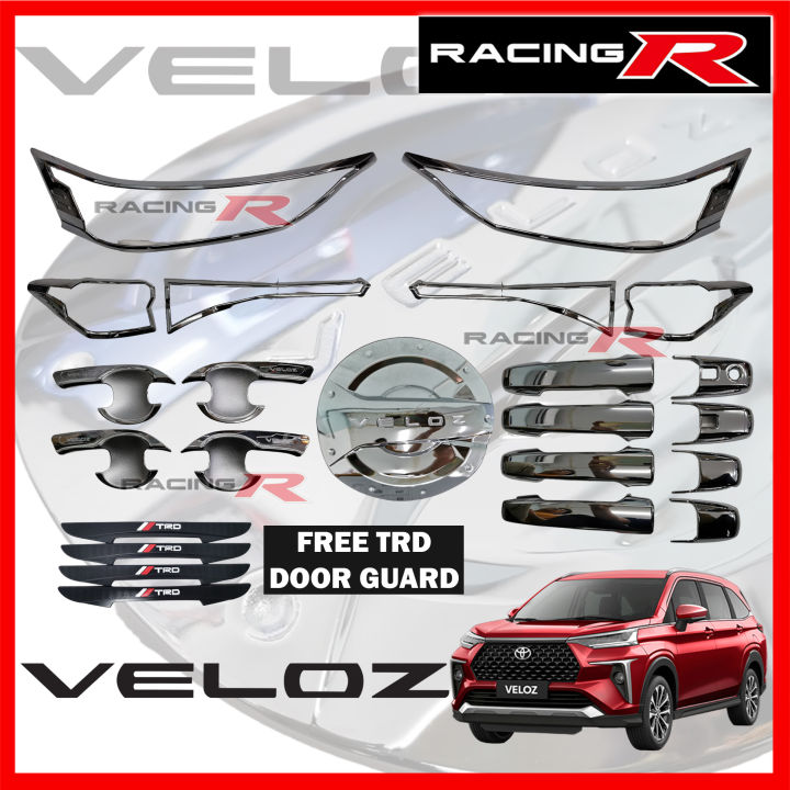 Toyota Veloz 2022 to 2025 Garnish Cover Combo Set Matte Black / Chrome ...