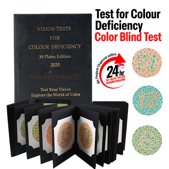 [SG Stock] Color Blind Test, 38-plate Visual Test, Color Deficiency ...