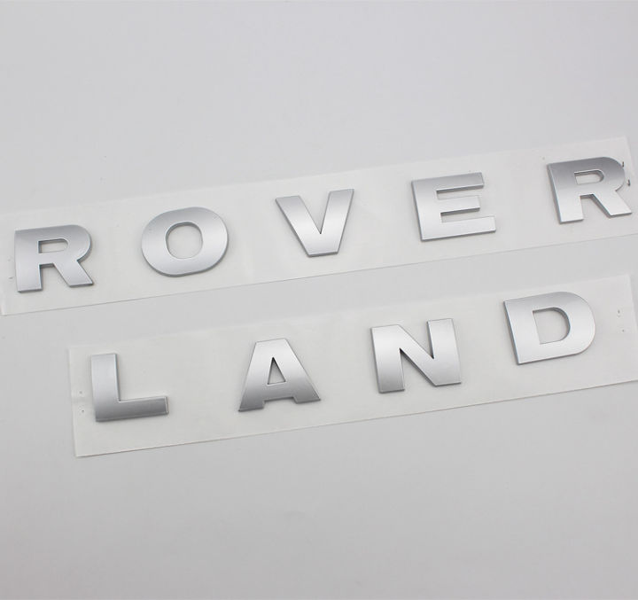 Car front hood logo for LAND ROVER Bonnet emblem Letter sticker Rear ...