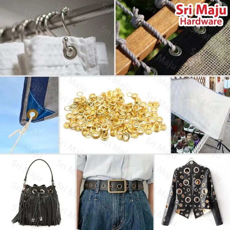 MAJU EYS Grommet Eyelet Install Tool Kit Package Set Punch to Set Leather Hollow Cutter Canvas ...