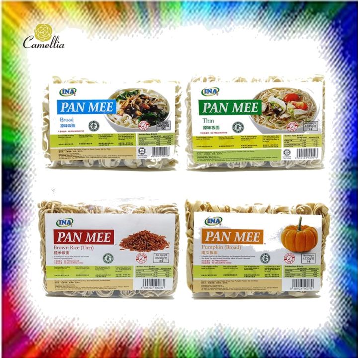 Ina Tradional Pan Mee - 530G/Bag (Thin / Board / Pumpkin Pan Mee (Broad ...