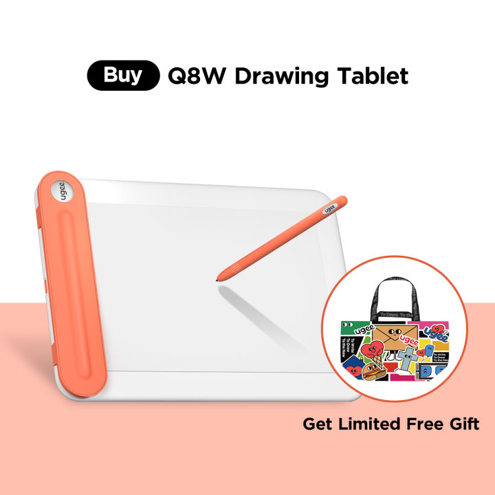 Bluetooth 5.0 Wireless Graphic Drawing Tablet 8.5x6 inch Digital Sketch ...