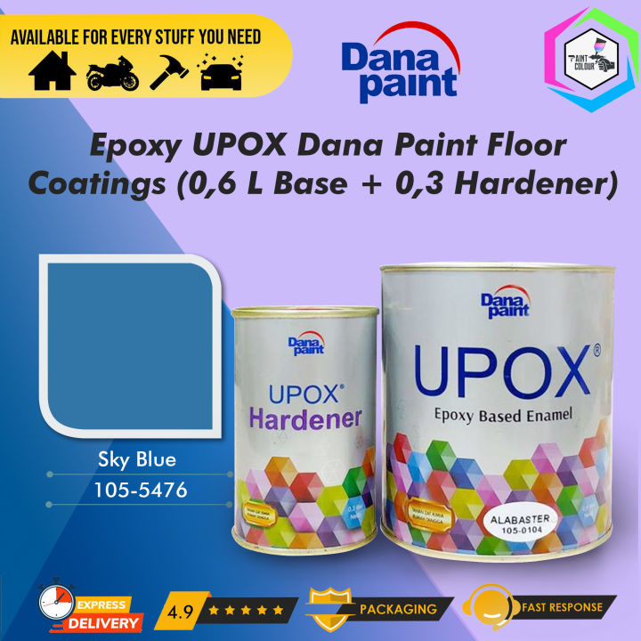 Cat Lantai Epoxy UPOX Danapaint Floor Coatings - 5476 Sky Blue | Lazada ...