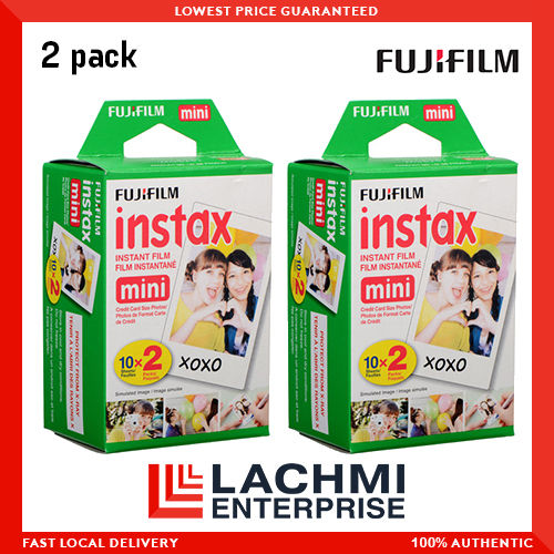Fujifilm Instax Mini Film Plain Instant 20 Sheet | Twin Pack ...