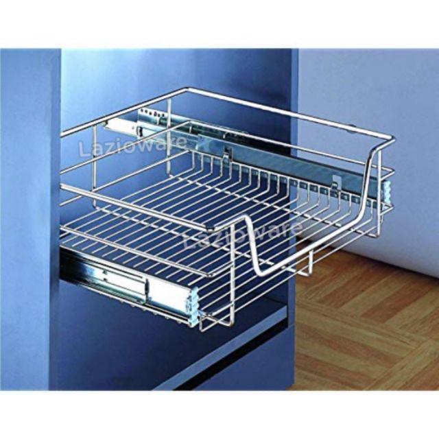 Kitchen Cabinet Square Pull Out Basket Dish Rack Tray | Lazada