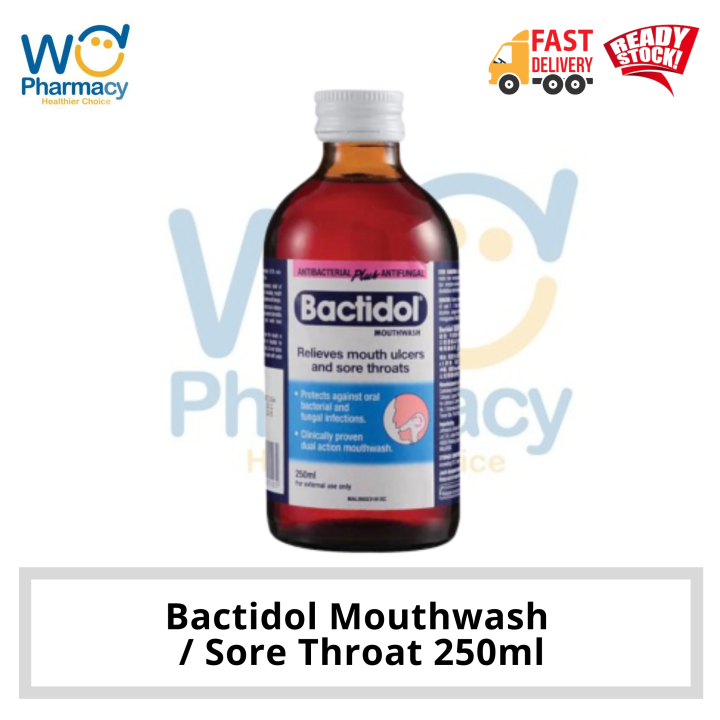 BACTIDOL Mouthwash / Sore Throat 250ml | Lazada