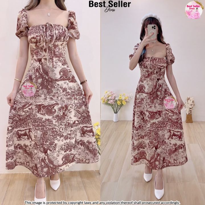 BSD BEST SELLER CLEOPATRA (S-XXL) BUSTIER MAXI DRESS REGULAR/PLUSSIZE (BEST SELLER DRESS) (BSD ...