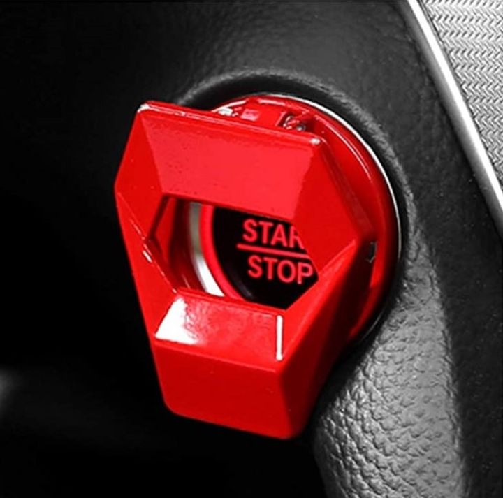Car Push Start Button Cover Keyless Engine Start Stop Button Case ...