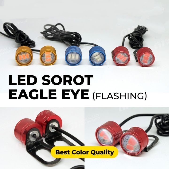 LED MATA ELANG EAGLE EYE BRECKET PANORAMIC FLASH 3 MODE | Lazada Indonesia