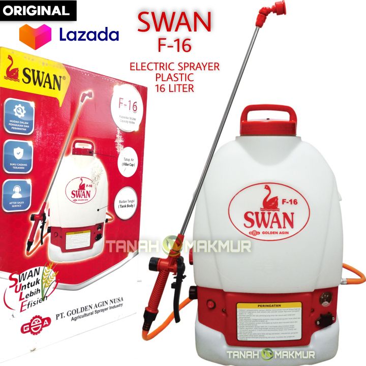 SWAN ELEKTRIK F-16 Kuningan SPRAYER F16 ALAT SEMPROT 16 LITER SEMPROTAN ...